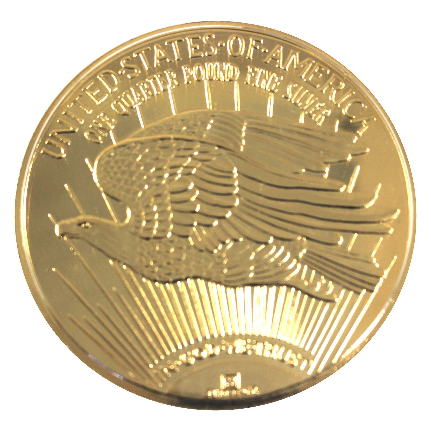 1999 The Washington Mint-Giant Quarter Pound "Golden Eagle", 4oz Fine ...