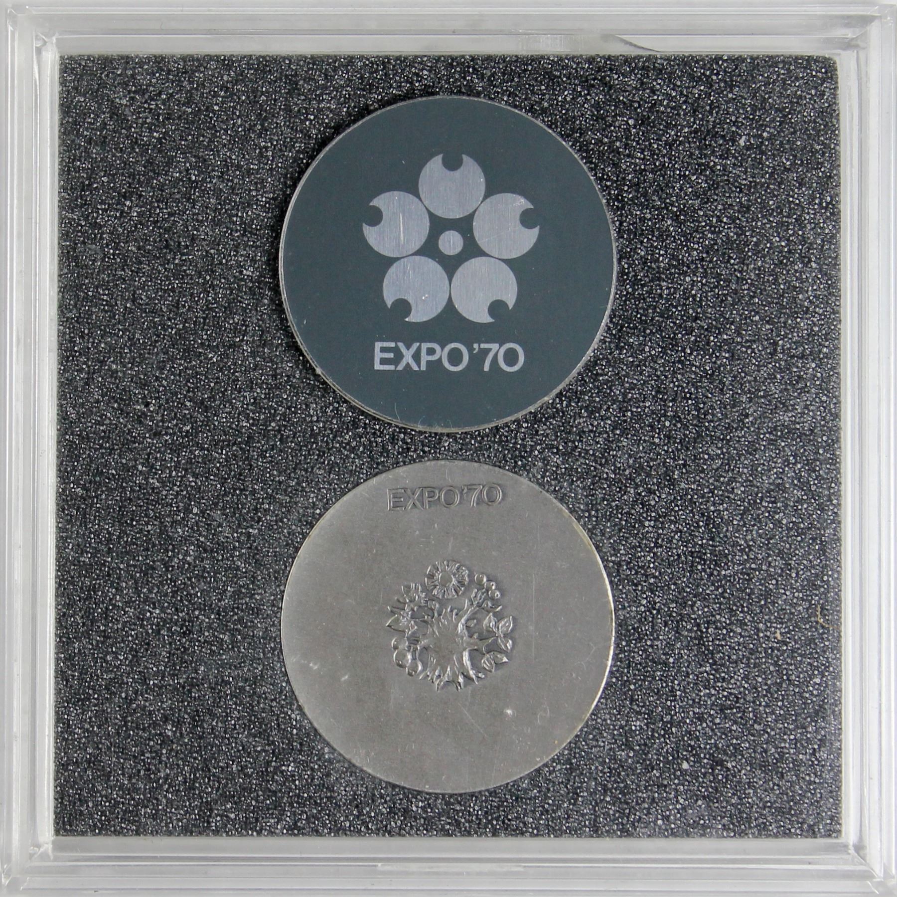 Japan 1970 Osaka Expo Sterling Silver 34mm Medallion in Original Packaging