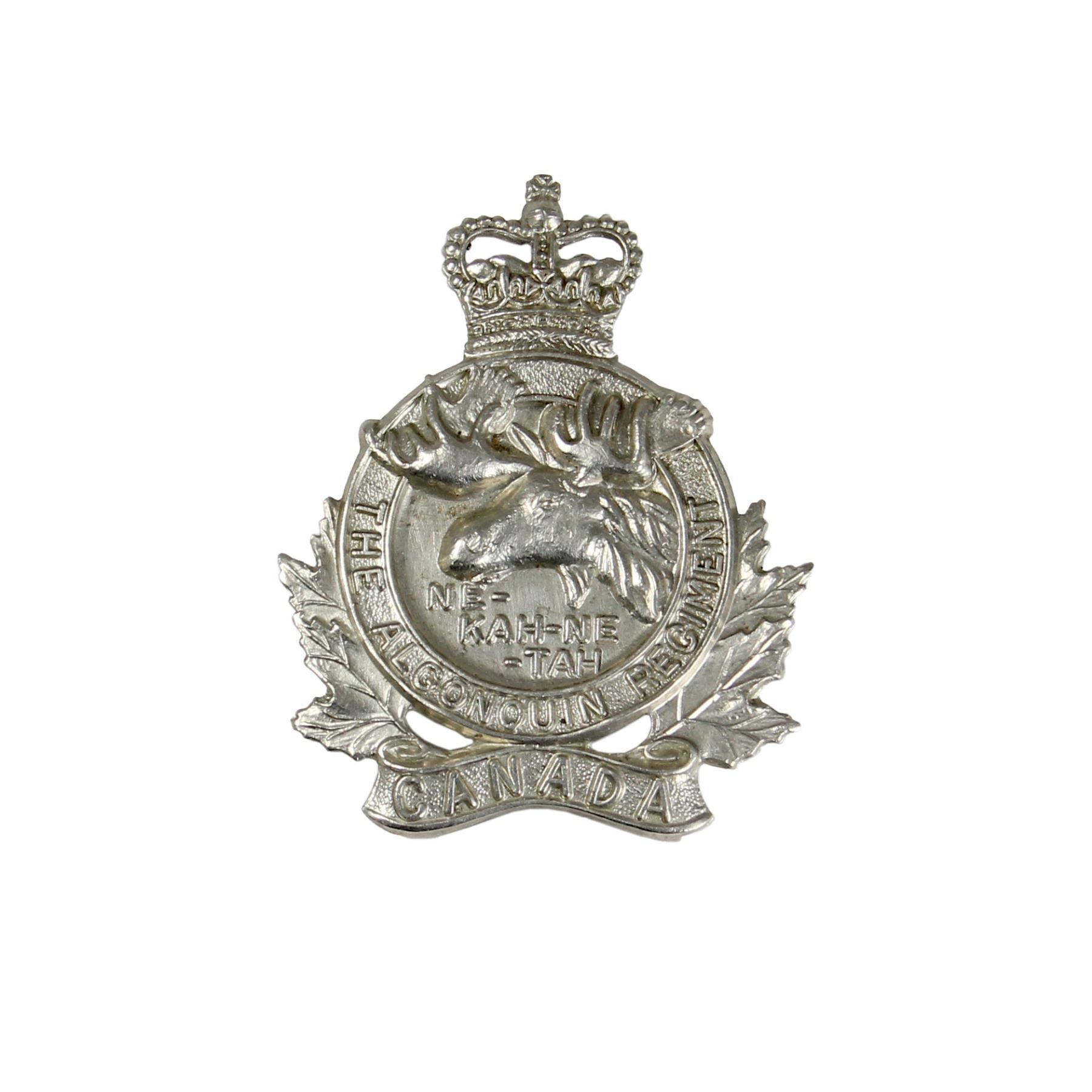 Canada c.WWII The Algonquin Regiment Military Cap Badge