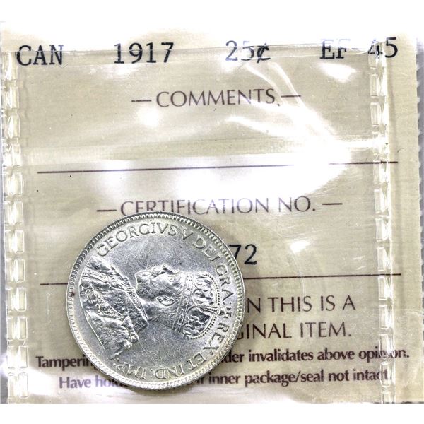 25-cent 1917 ICCS EF45