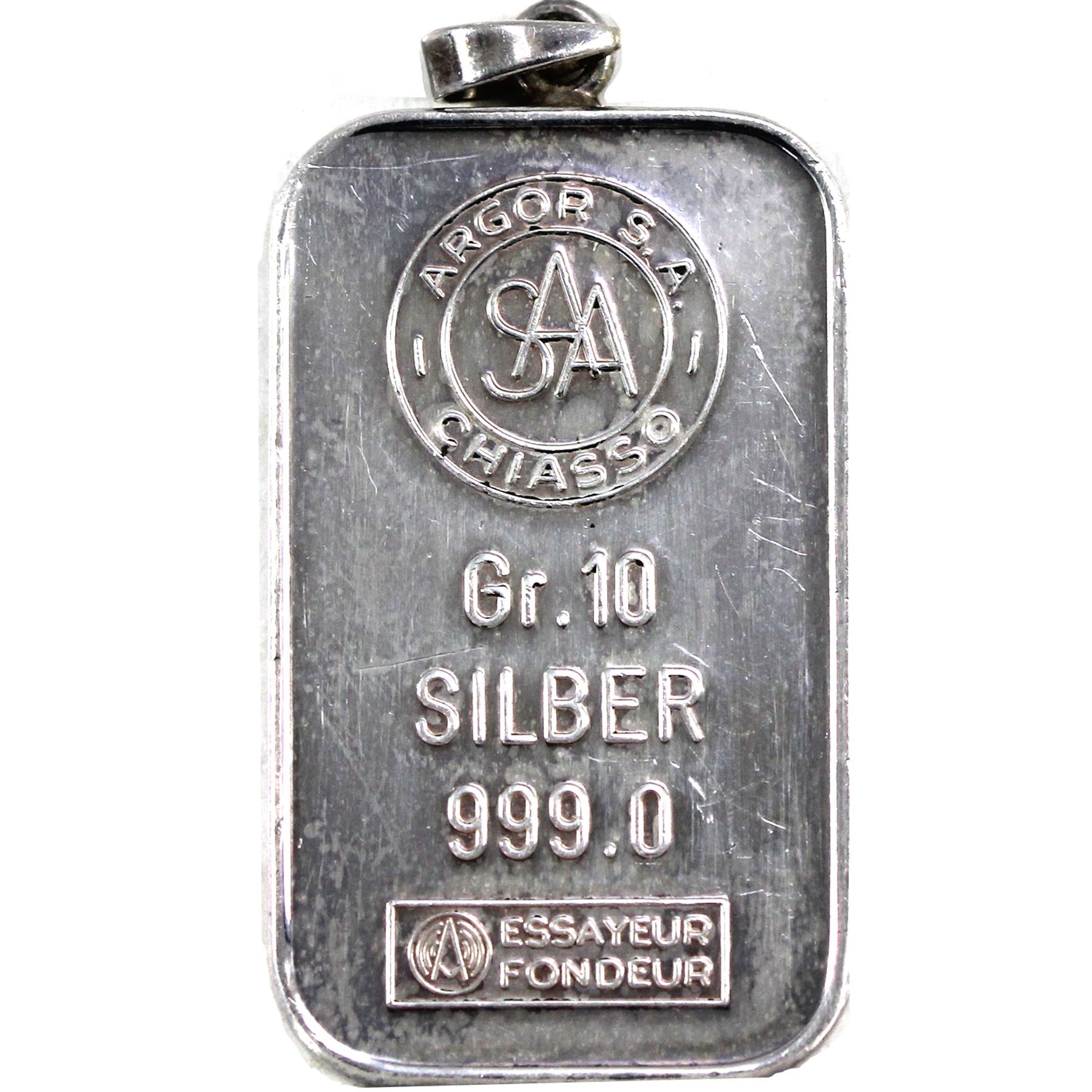 Vintage Argor S.A. Chiasso 10 Gram 'Dow Banking Corporation' .999 Fine ...
