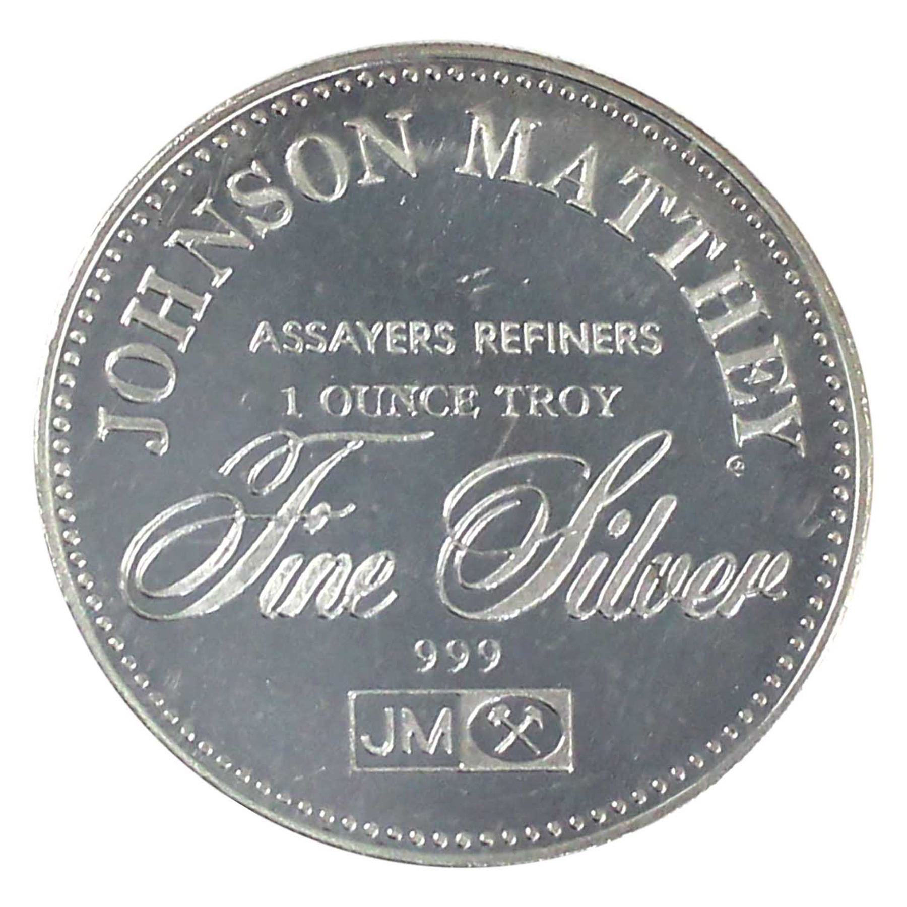 Rare! Original Strip of 9x 1985 Johnson Matthey 1oz .999 Fine Silver ...