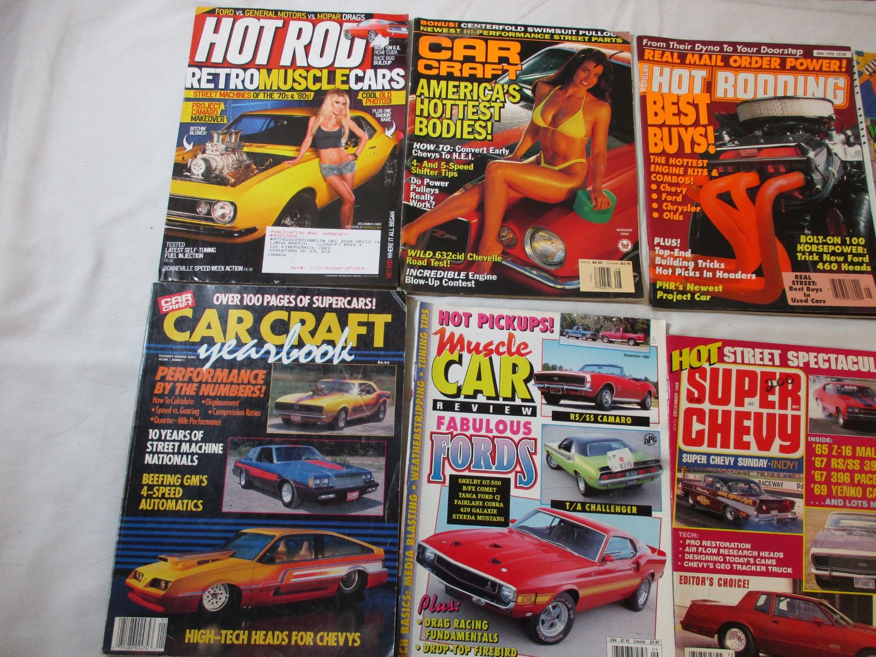 (8) Car magazines - including hot rod swimsuit edition - Bodnarus Auctioneering