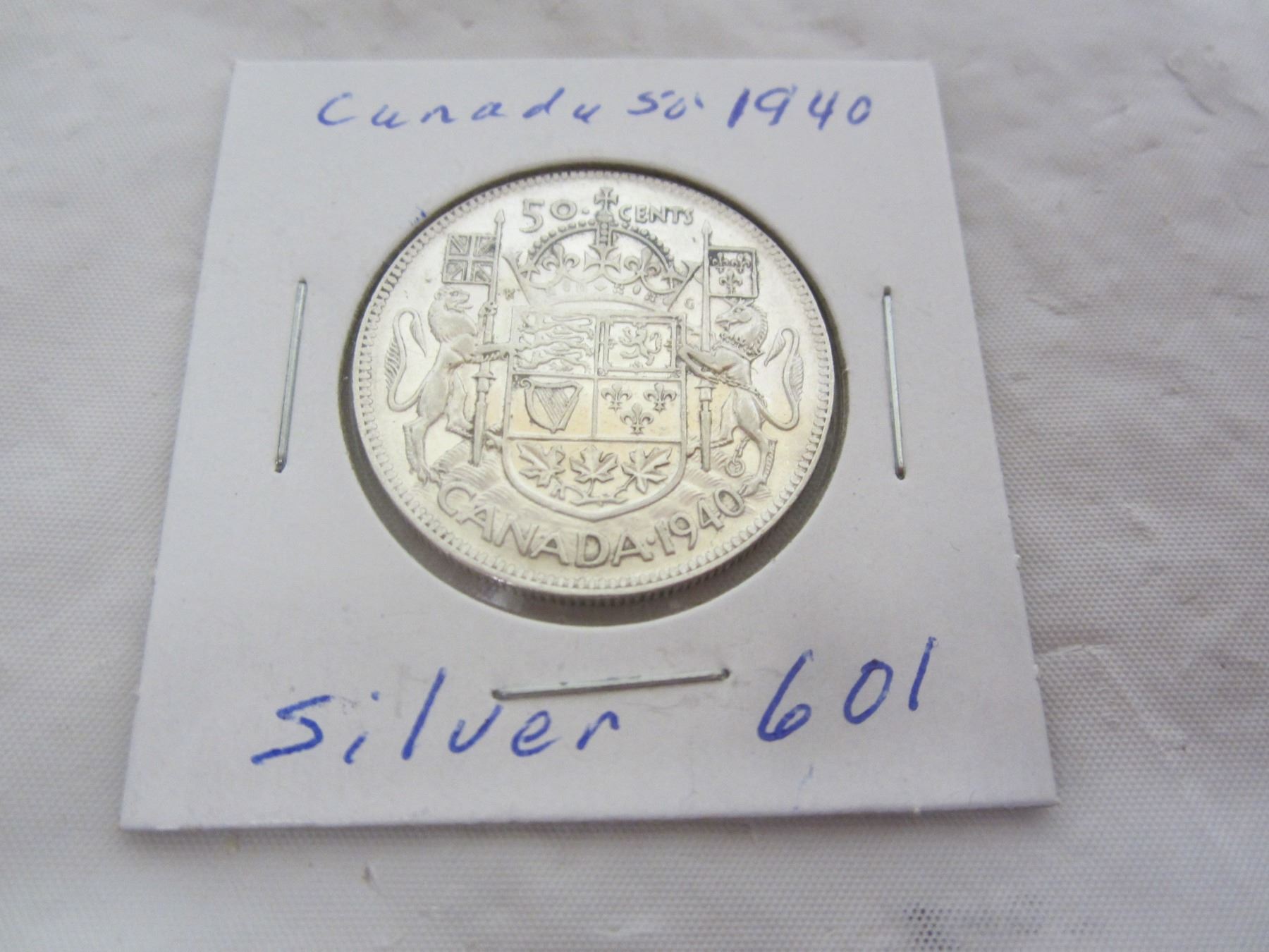 Canadian Silver 1940 Fifty Cent Piece - Schmalz Auctions