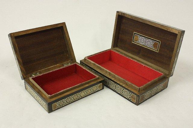 4 Turkish boxes & 1 jewelry box