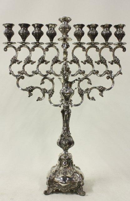 Sterling silver Hazorfim menorah
