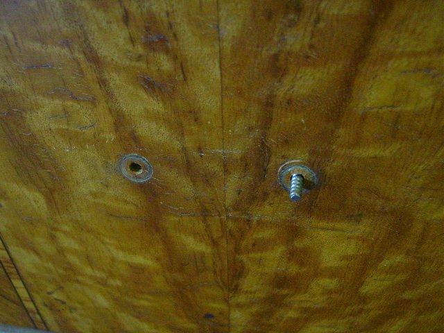 Art Deco cedar chest with clock