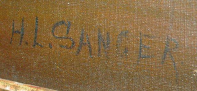 Oil painting signed H.L. Sanger