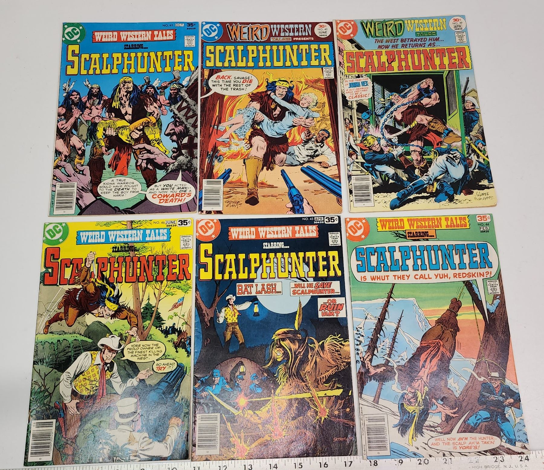 6 X 1970's Scalphunter Comic Books - .30 & .35 cent covers - Schmalz ...