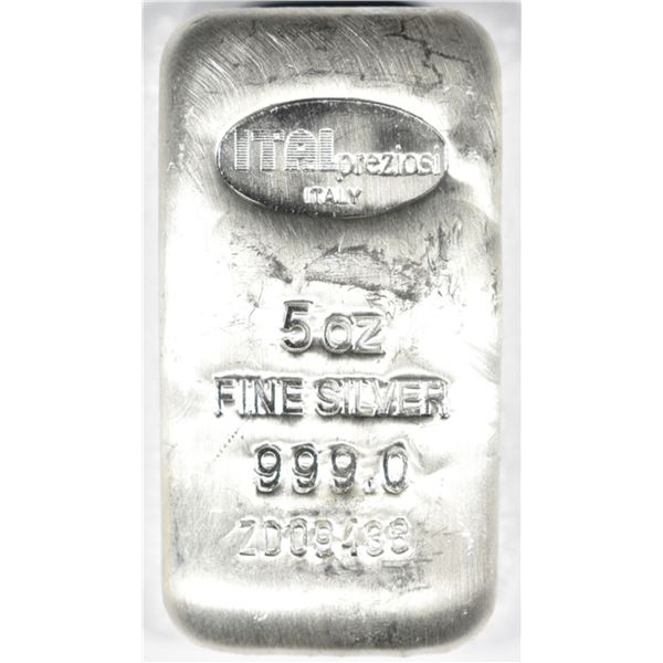 FIVE OUNCE .999 SILVER BAR