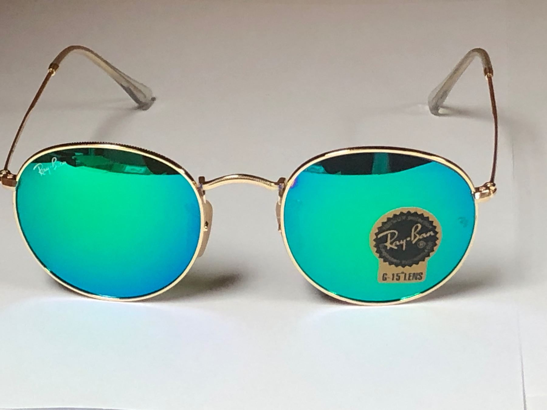 Classic Ray - Ban Sunglasses (Gold frame, G-15 LENS, RB3447 51021-135)