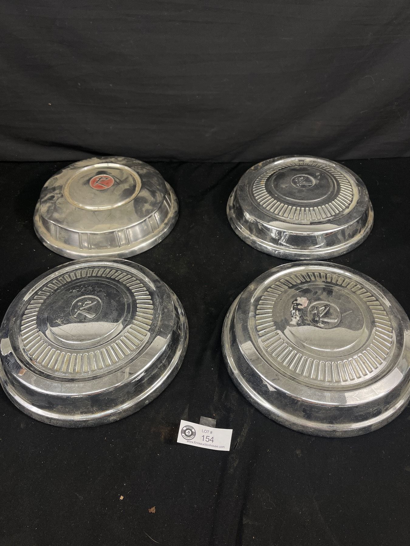 4 Vintage Rambler Car Hubcaps