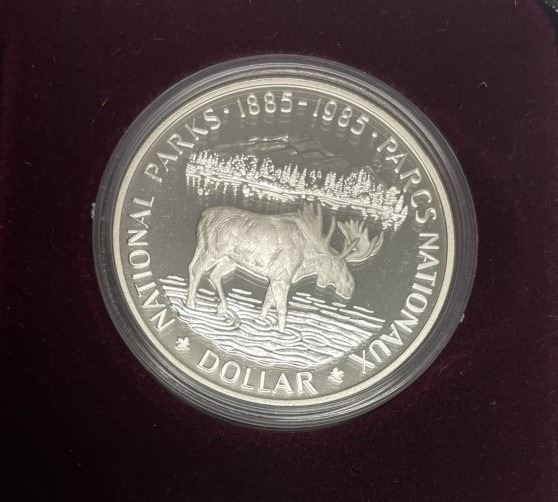 1985 Silver Dollar in Case