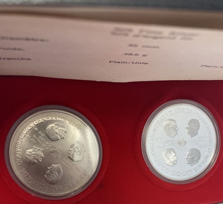 Royal Canadian Mint Four Governors General Medallions 1959-1977