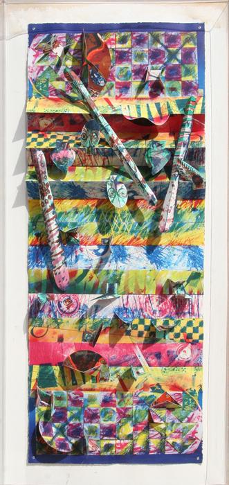 John Tarrell Scott, Dreamscape, 3-D Lithograph Collage