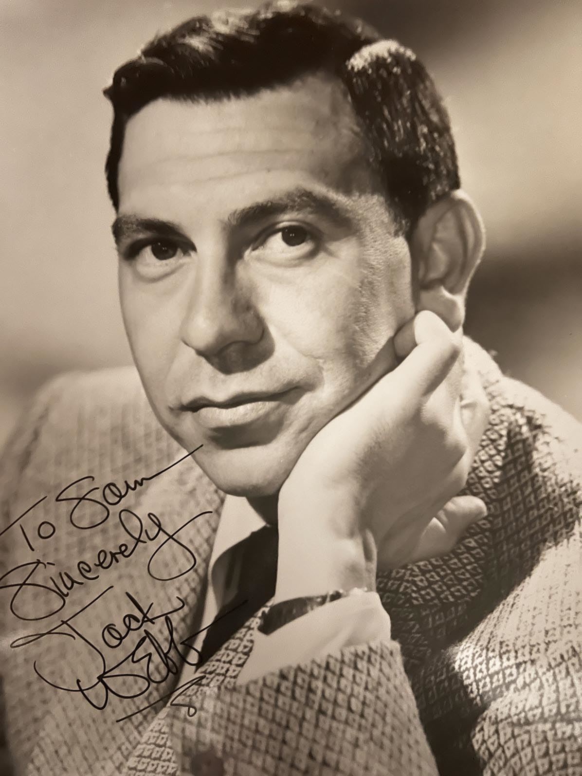 Dragnet Jack Webb signed photo