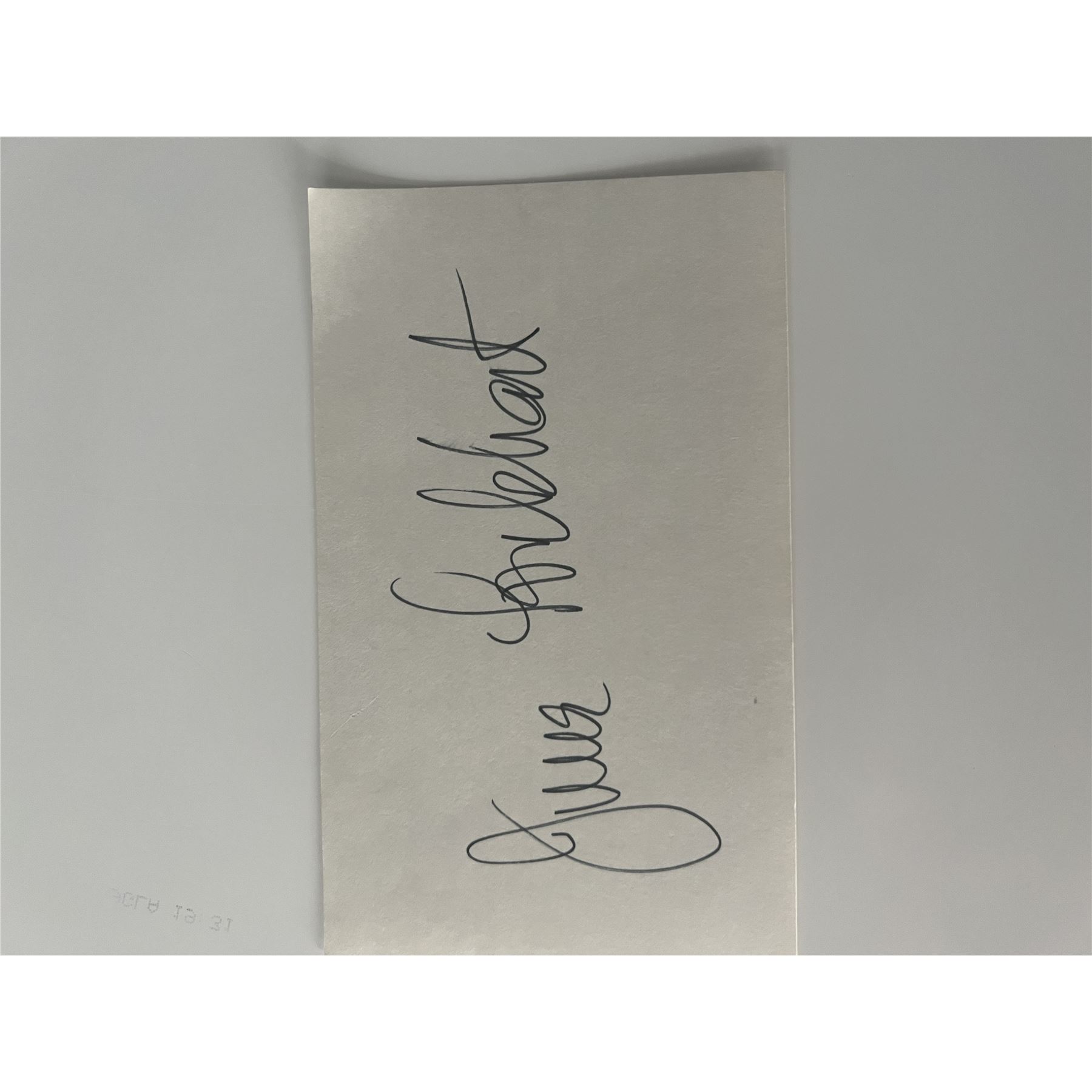June Lockhart original signature