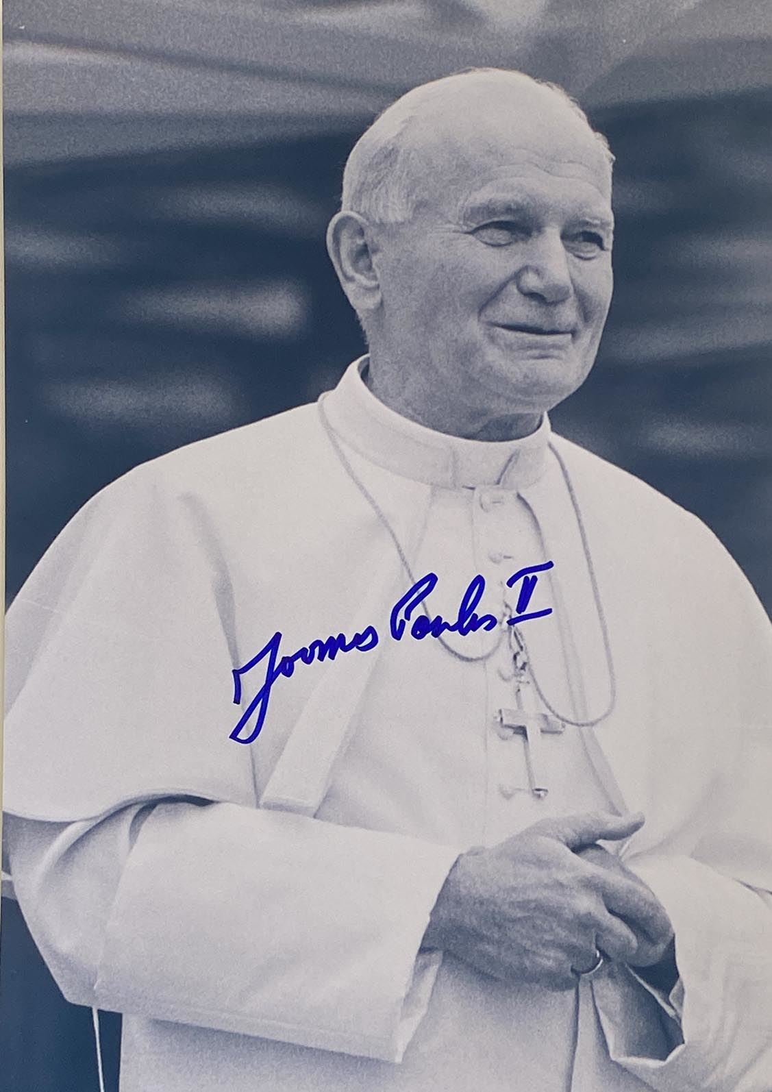 Pope John Paul II signed photo
