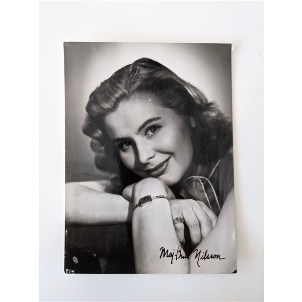 Maj Britt Nilsson Signed Photo