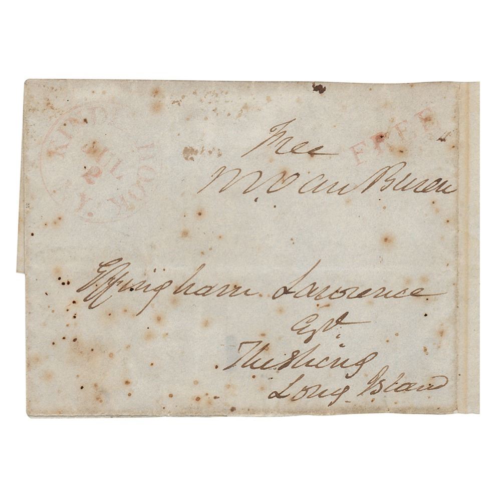 Martin Van Buren Signed Free Frank