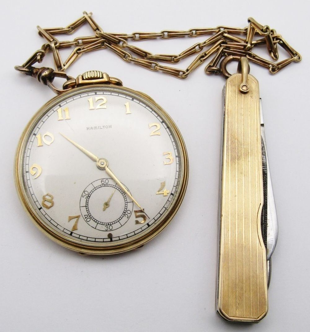 HAMILTON OPENFACE POCKET WATCH 1936-1954