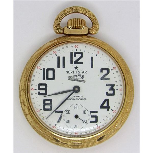 PRECISION WATCH CO "TRAIN" POCKET WATCH