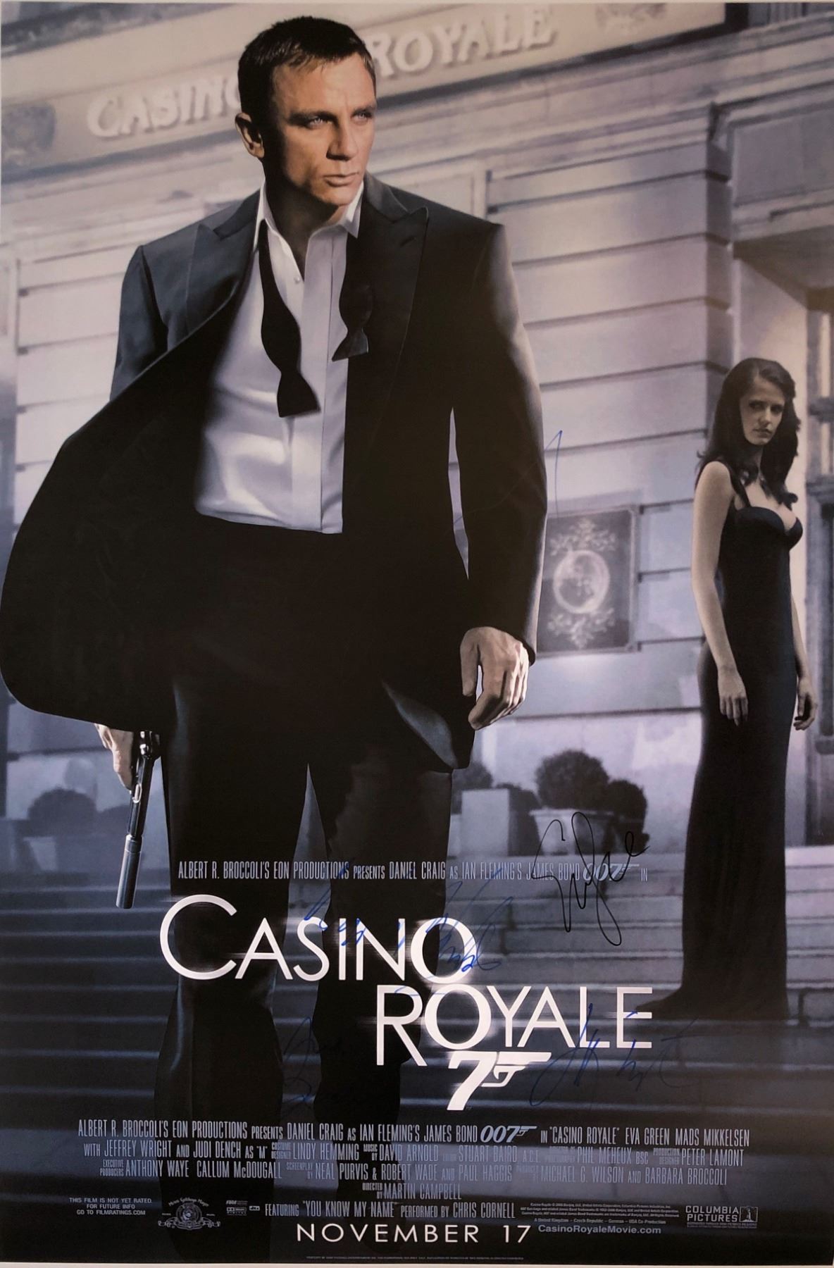007 Casino Royale Signed Poster