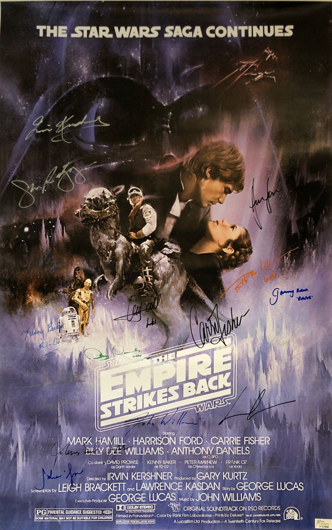 Star Wars Empire Strikes Back Signed Poster