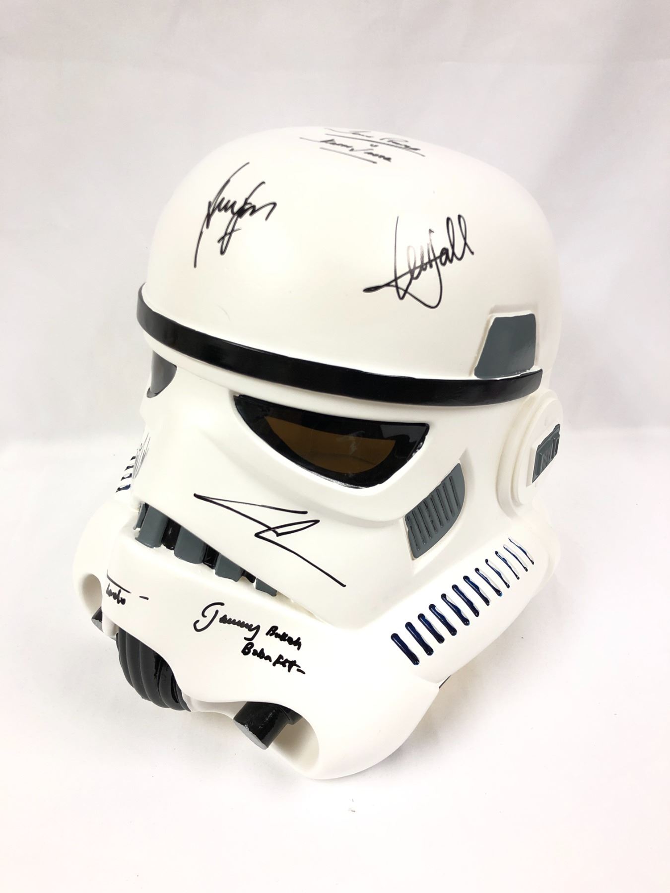 Star Wars White Soldier Signd Helmet