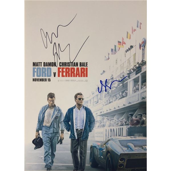 Ford V Ferrari Photo Matt Damon Autographed Signed