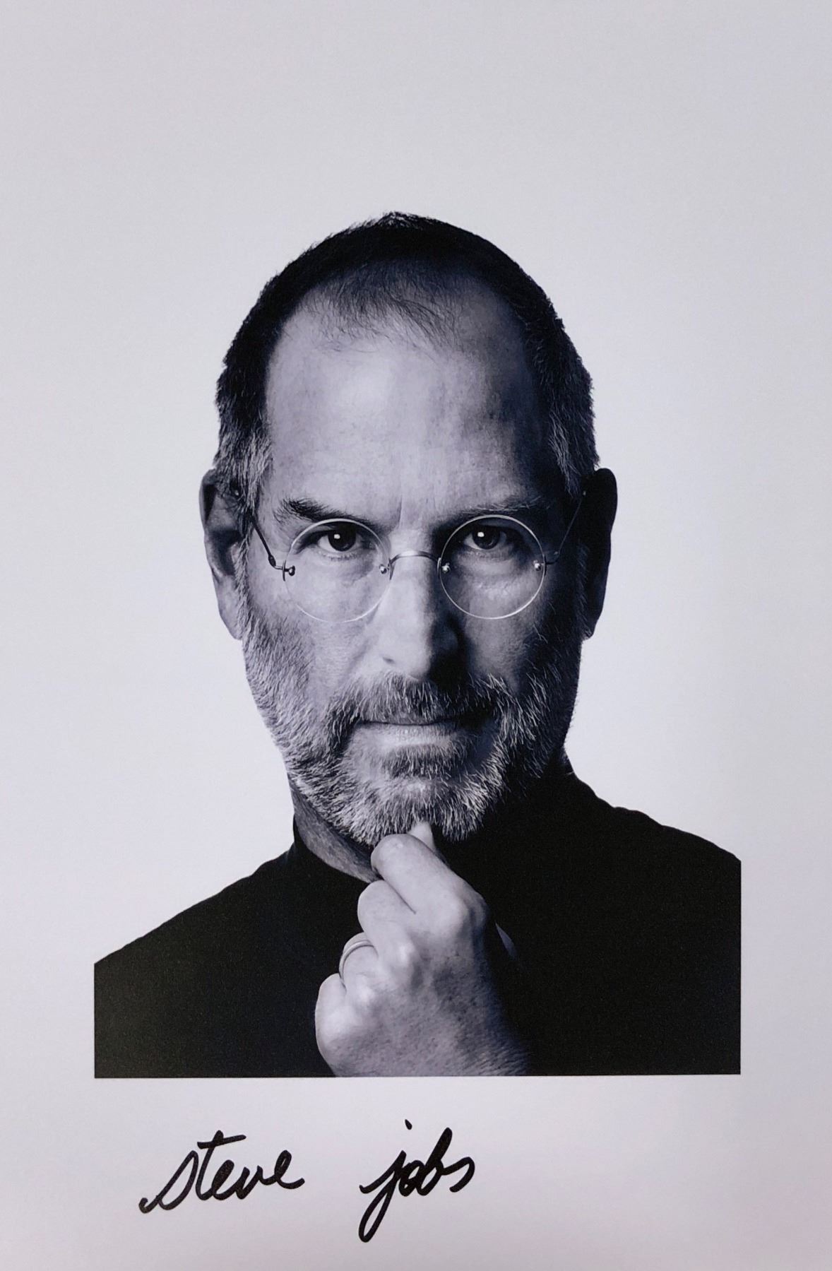 Steve Jobs Photo Autographed Signed