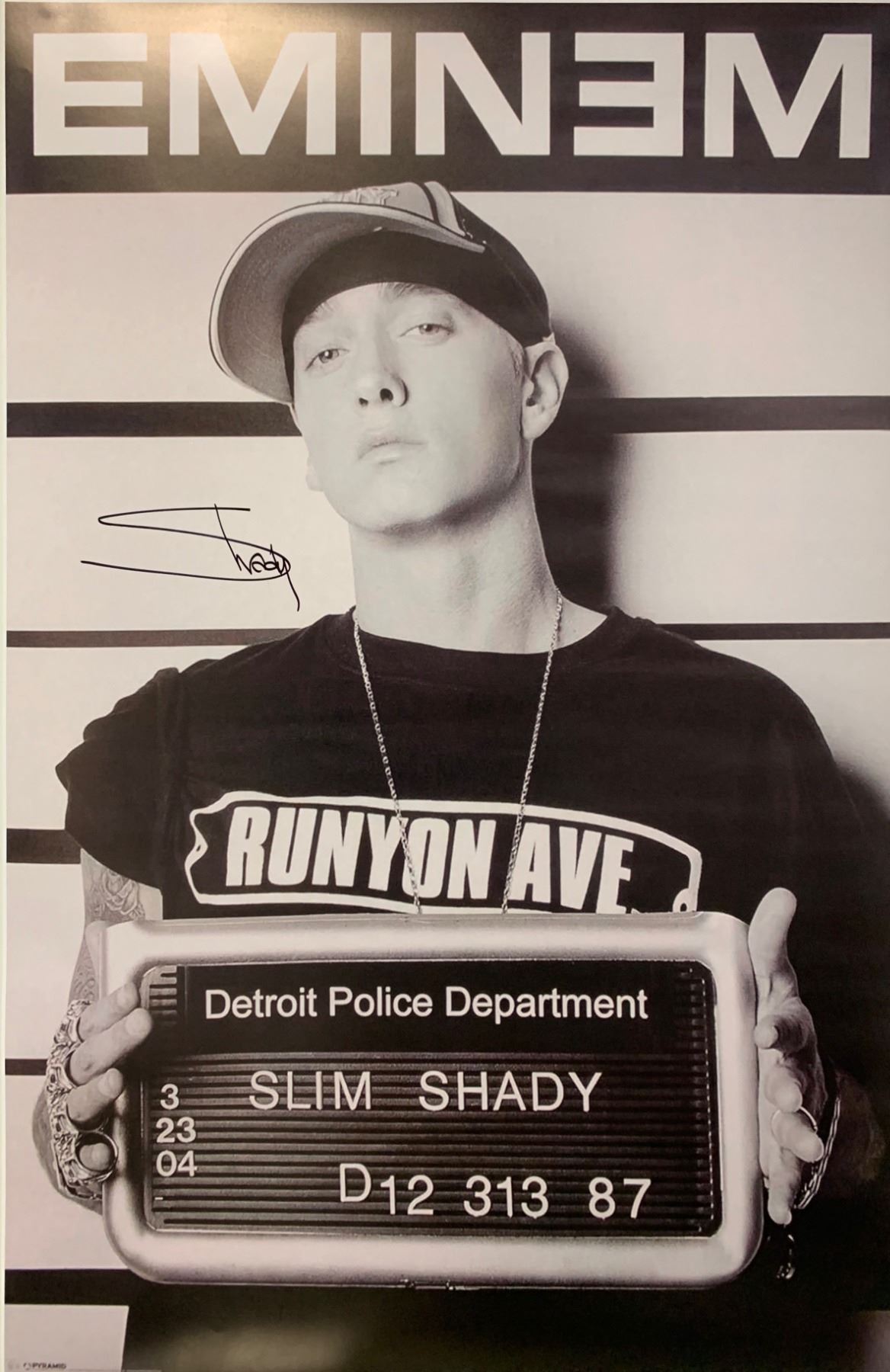 Autograph Signed Eminem Poster
