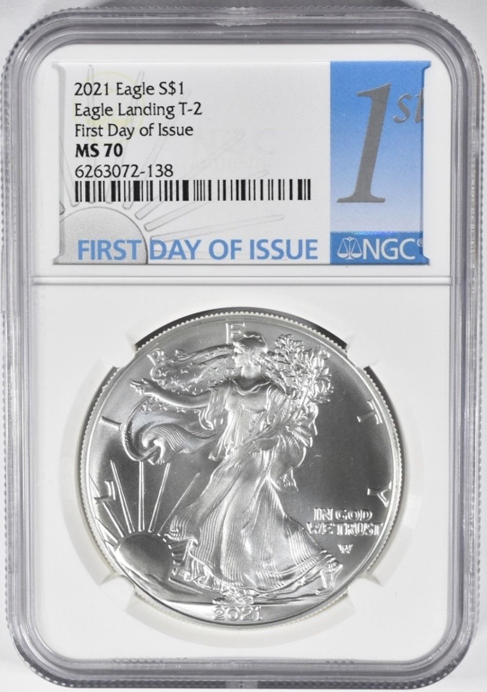 2021 ASE FIRST DAY OF ISSUE T-2 NGC MS 70