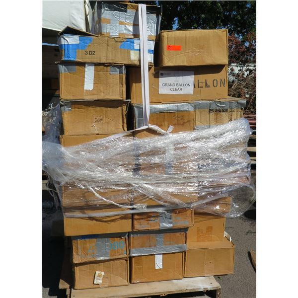 Qty Approx 23 Boxes Grand Ballon And Excalibur Savoie Clear Wine Glasses