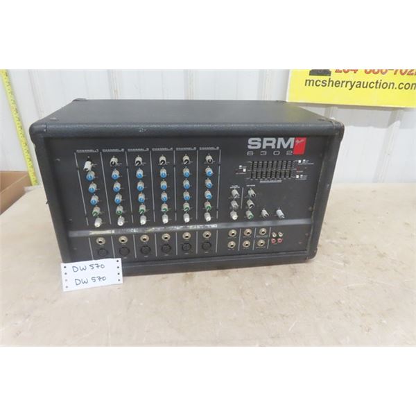 Fender SRM 6302 6 Channel Powered Mixer - McSherry Auction Service Ltd. Fender SRM 6302 6 Channel Powered Mixer - McSherry Auction Service Ltd.