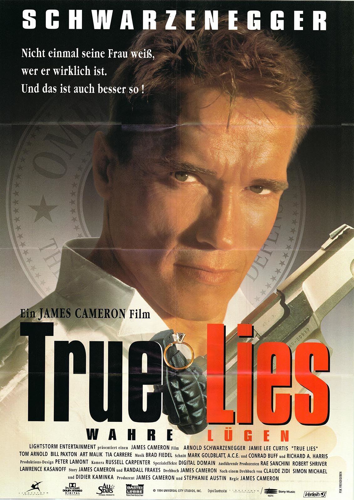 True Lies original 1994 vintage movie poster