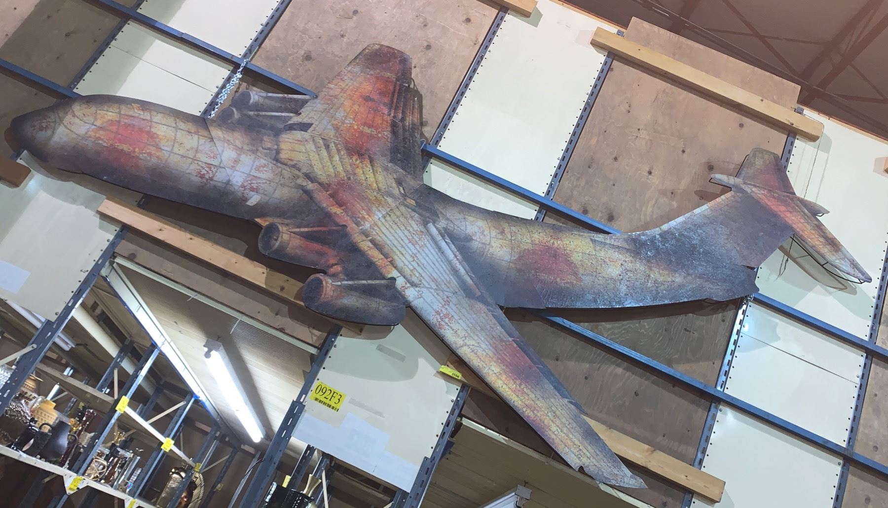 Moe's Jumbo jet wall deco, New in Box (Approximately 148in wide x 71in ...