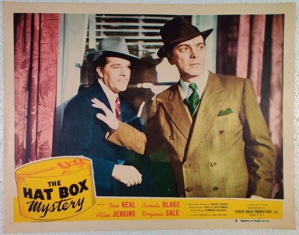 The Hat Box Mystery Lobby Card (1947)