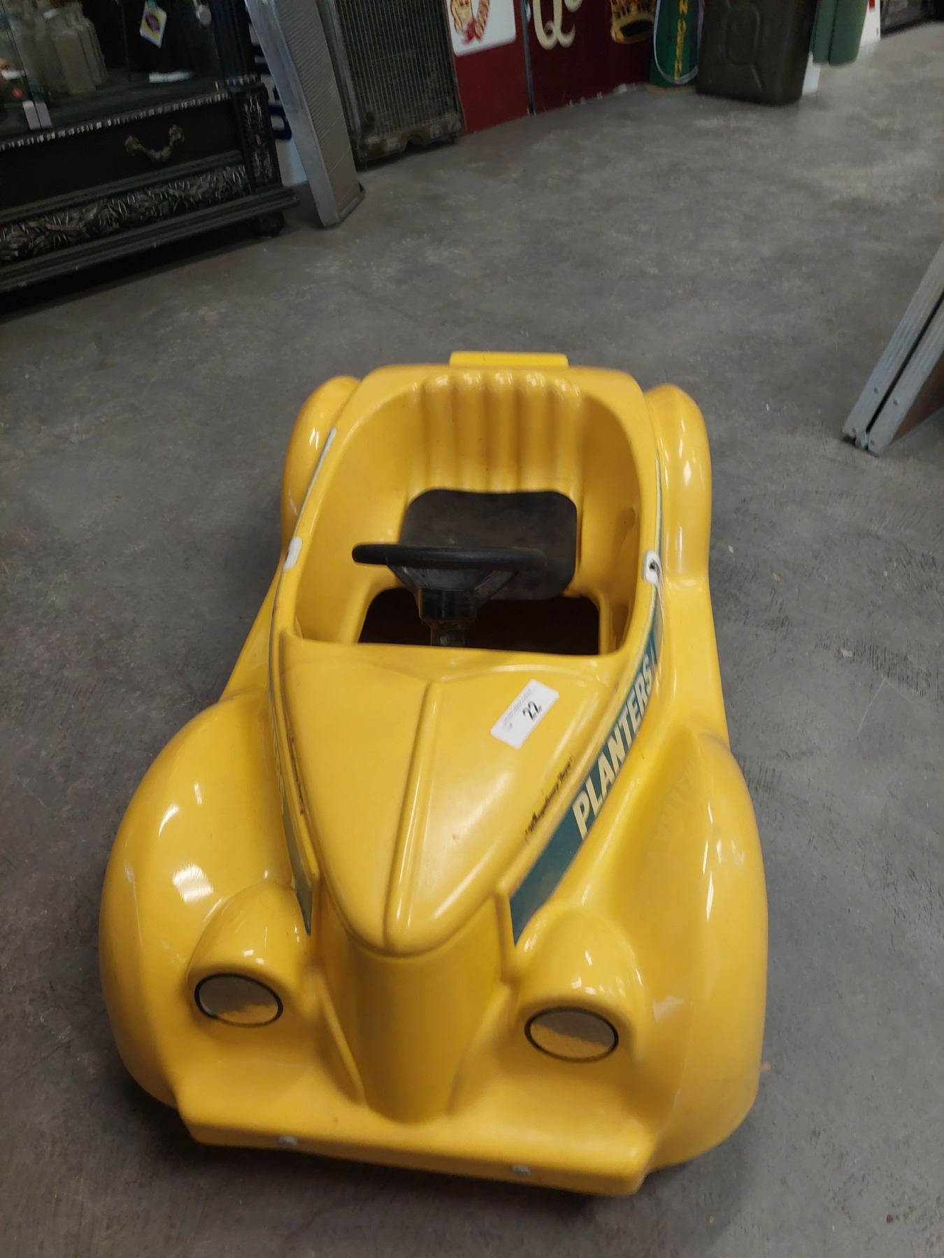 VINTAGE PLANTERS PEANUTS PEDAL CAR