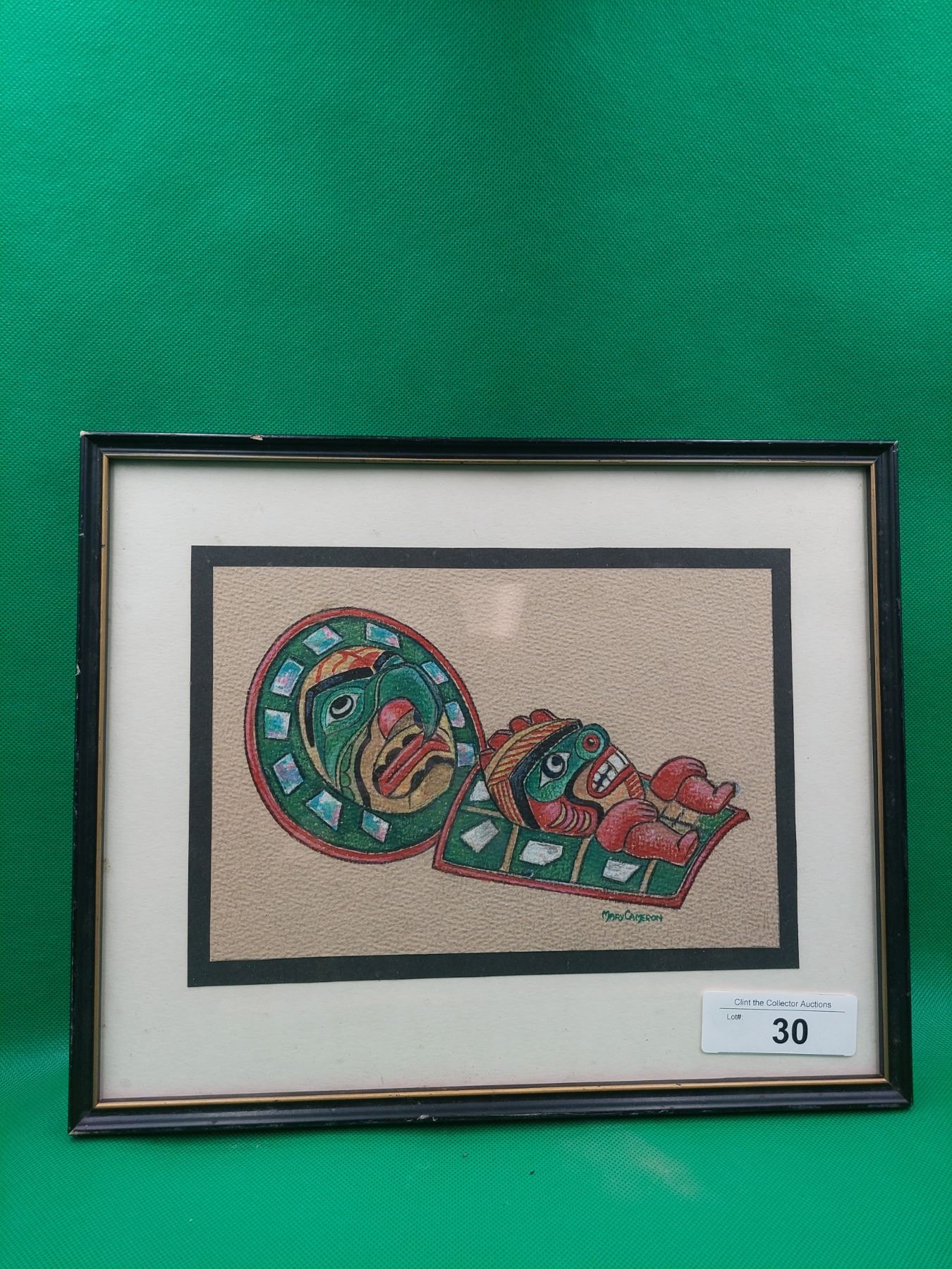 SIGNED MARY CAMERON NATIVE PRINT