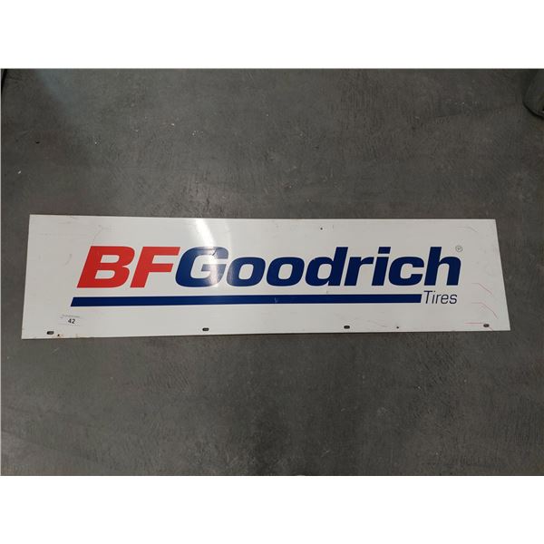 VINTAGE METAL BF GOODRICH DOUBLE SIDED SIGN