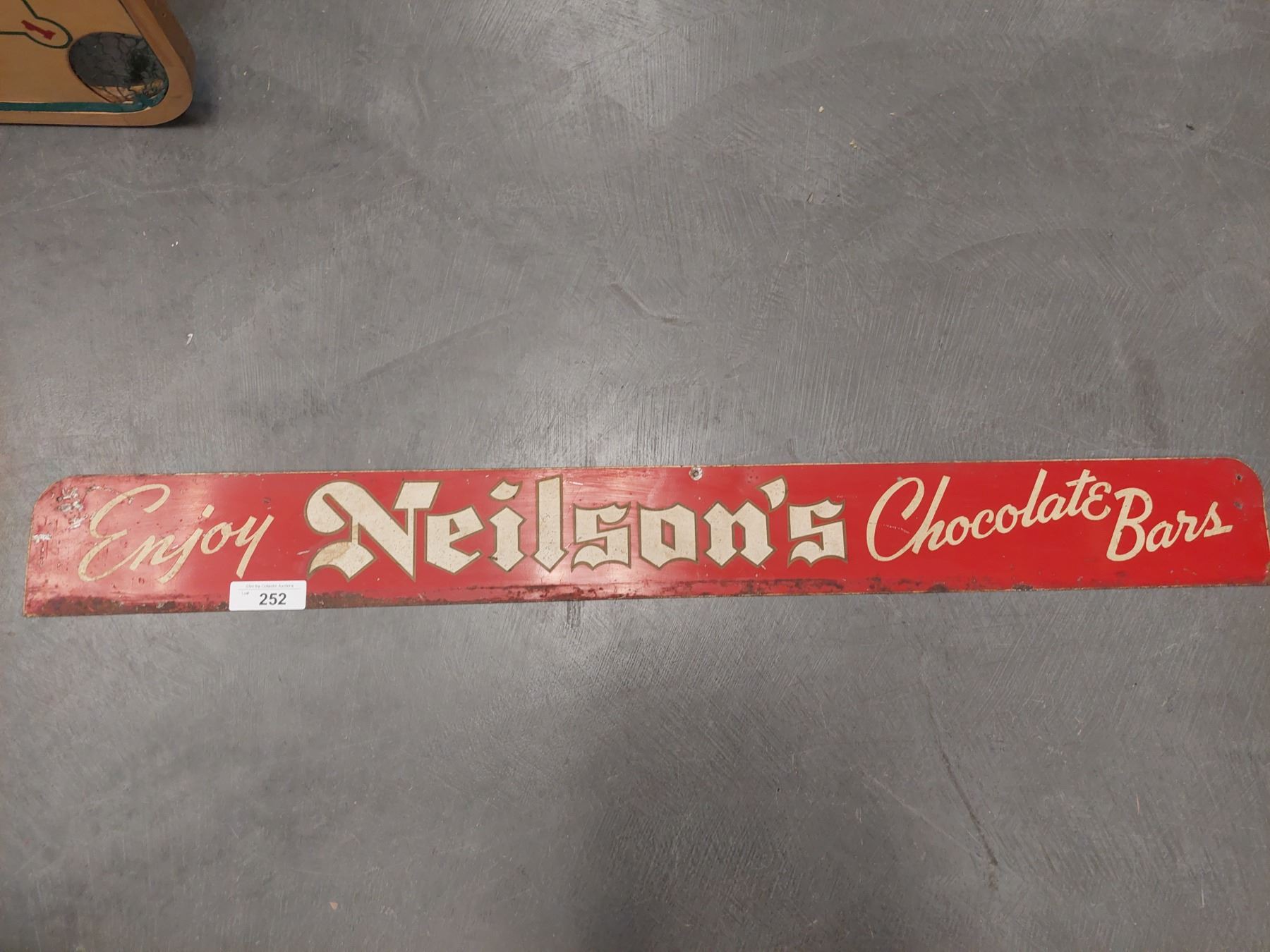 VINTAGE NEILSON'S CHOC. BARS TIN SIGN