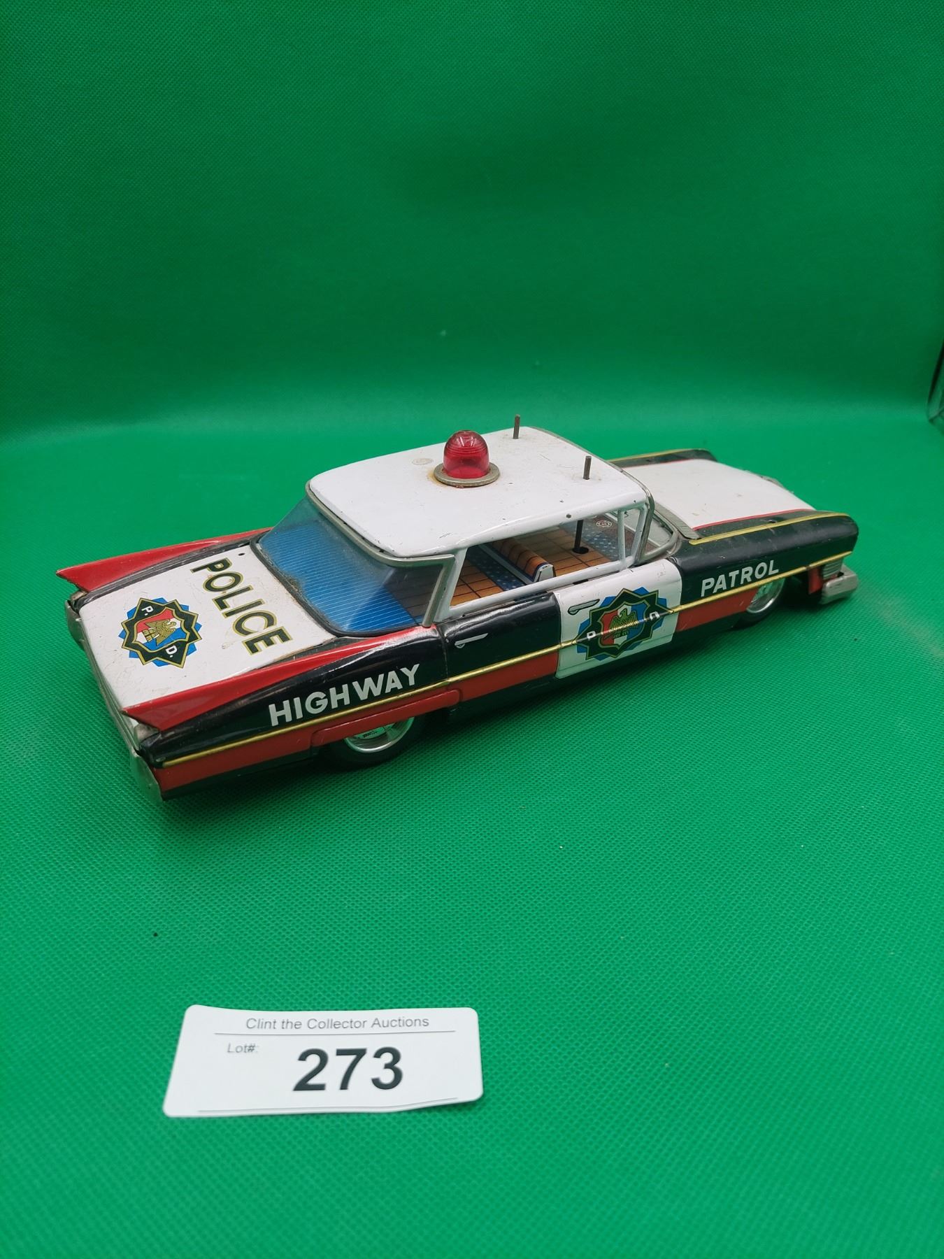 VINTAGE JAPANESE TIN POLICE CAR