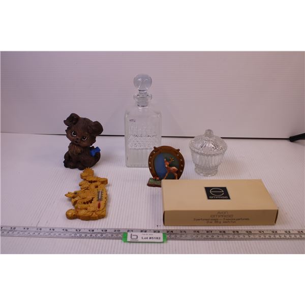 Alcohol Decanter Candy Dish And An Assortment Of Misc Bodnarus
