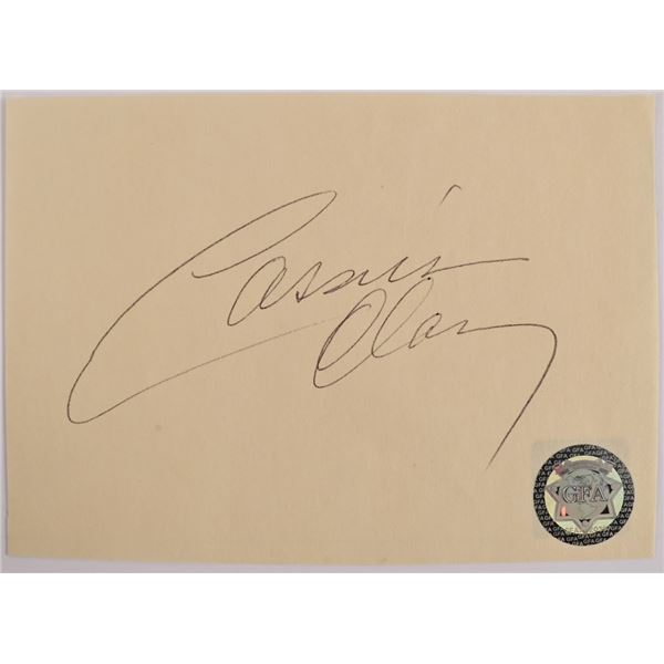 Cassius Clay Original Signature GFA Authenticated Cassius Clay Original Signature GFA Authenticated