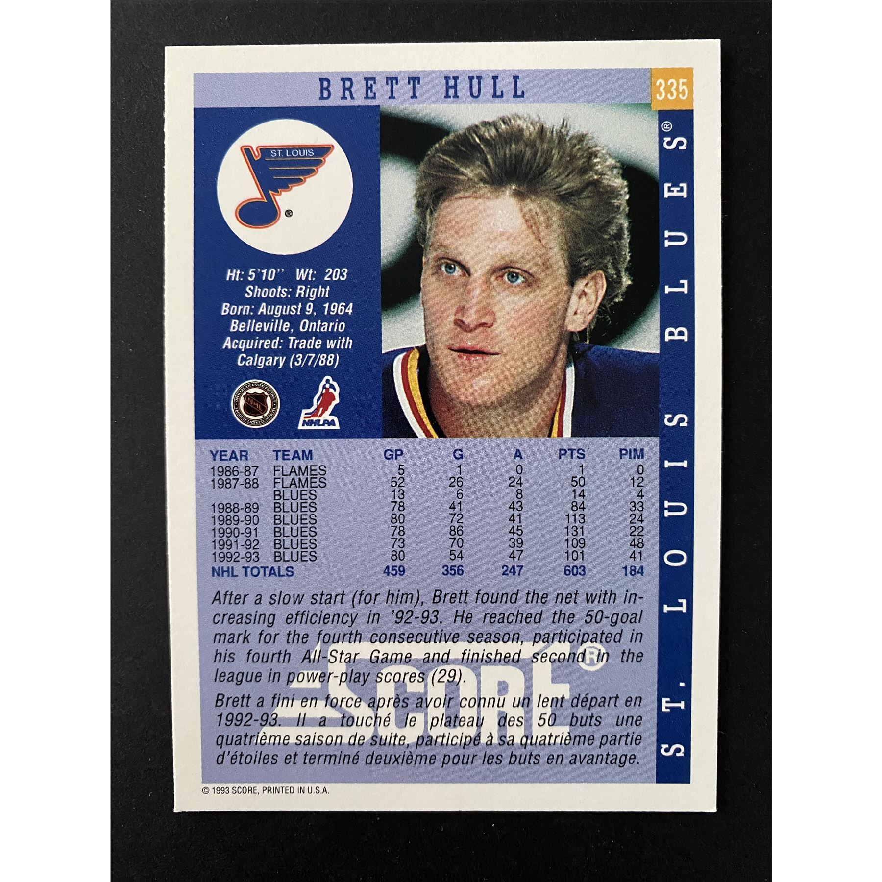 1993-94 SCORE Brett Hull (HOF)