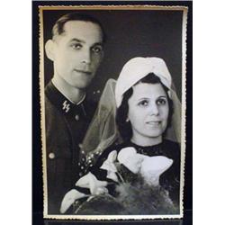 LARGE WW2 NAZI GERMAN PORTRAIT PHOTO OF AN SS OFFI