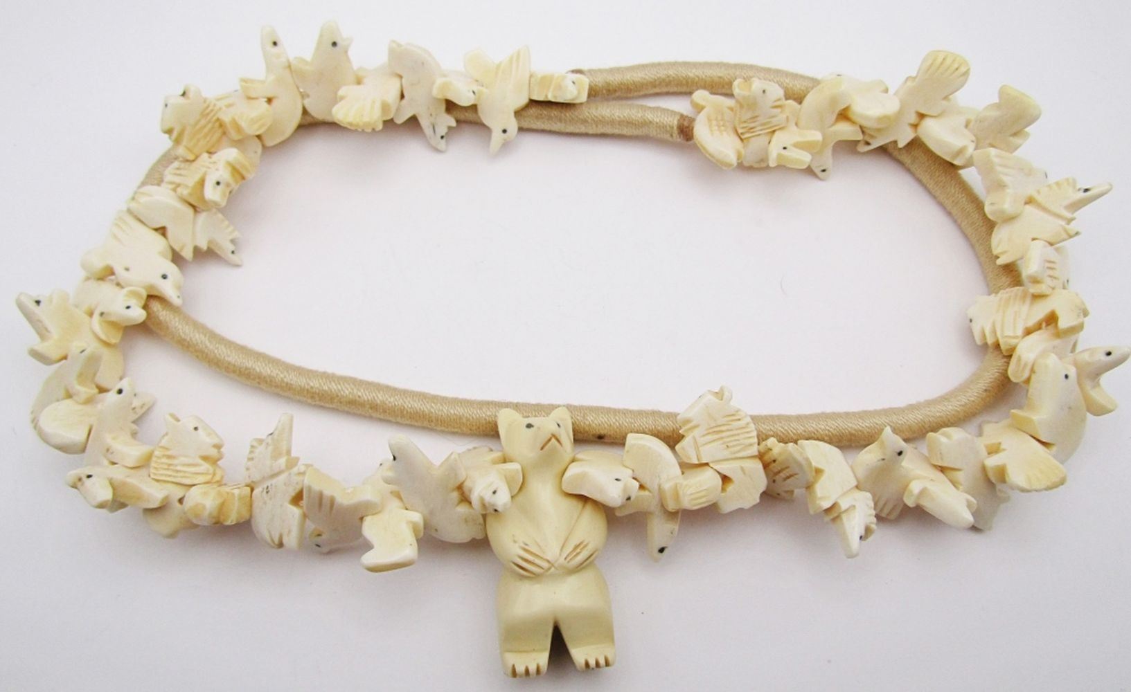 Standing Bear Assorted Figures Carved Bovine Bone