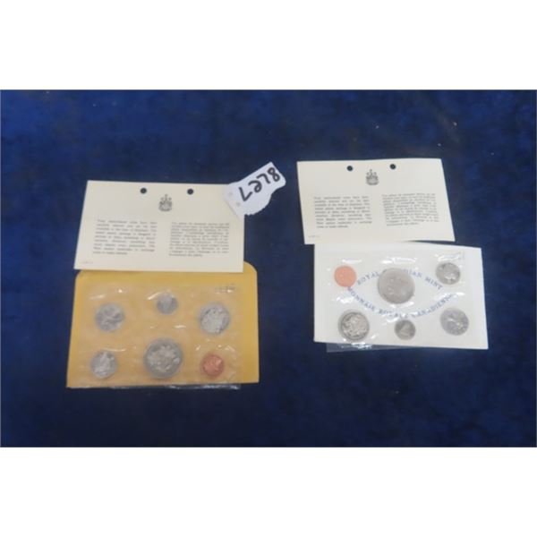 2 Sets Canada Mint Coin Sets 1970 1971