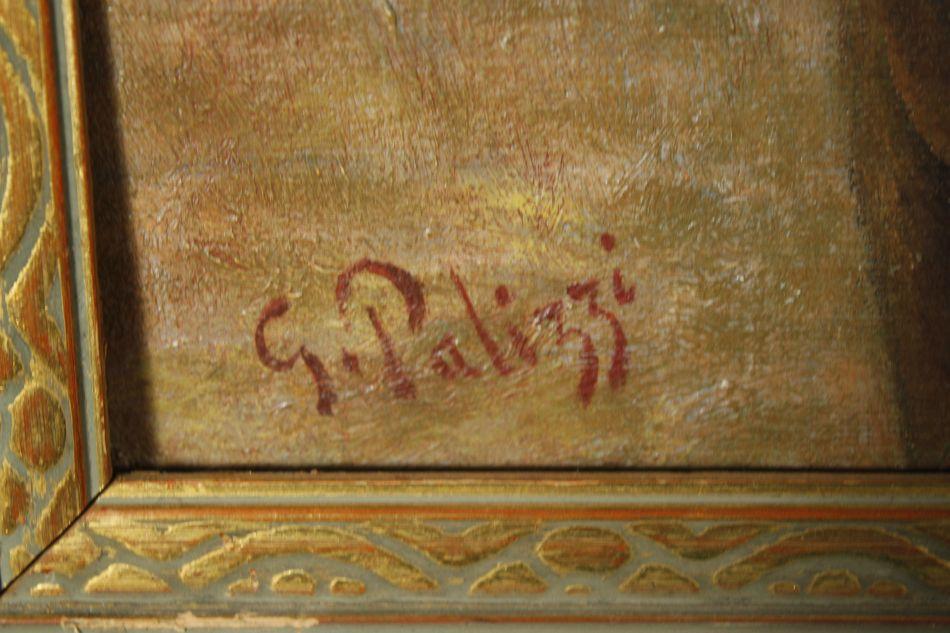 Giuseppe Palizzi (1812-1888, Italian) Seaside with Maiden and a Mule ...